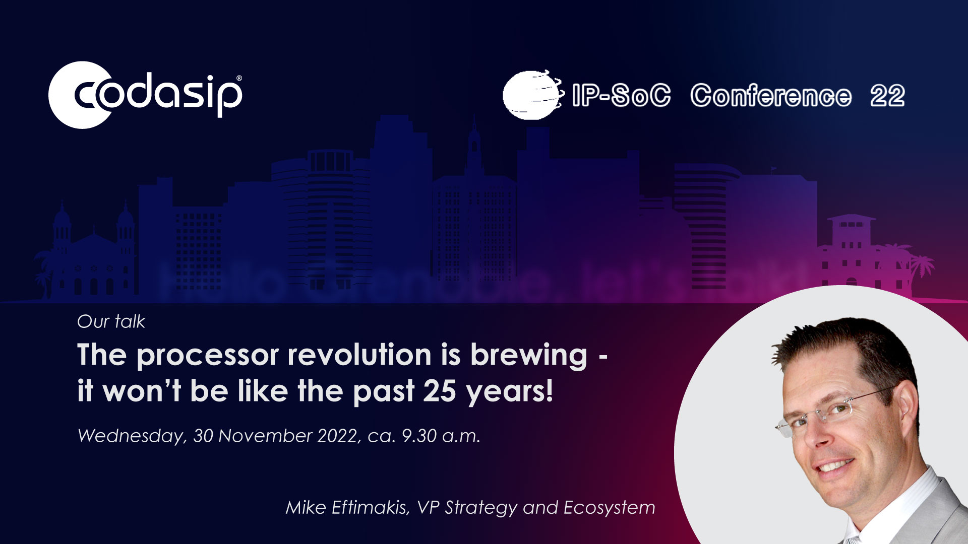 IP SoC Conference 22 - Codasip