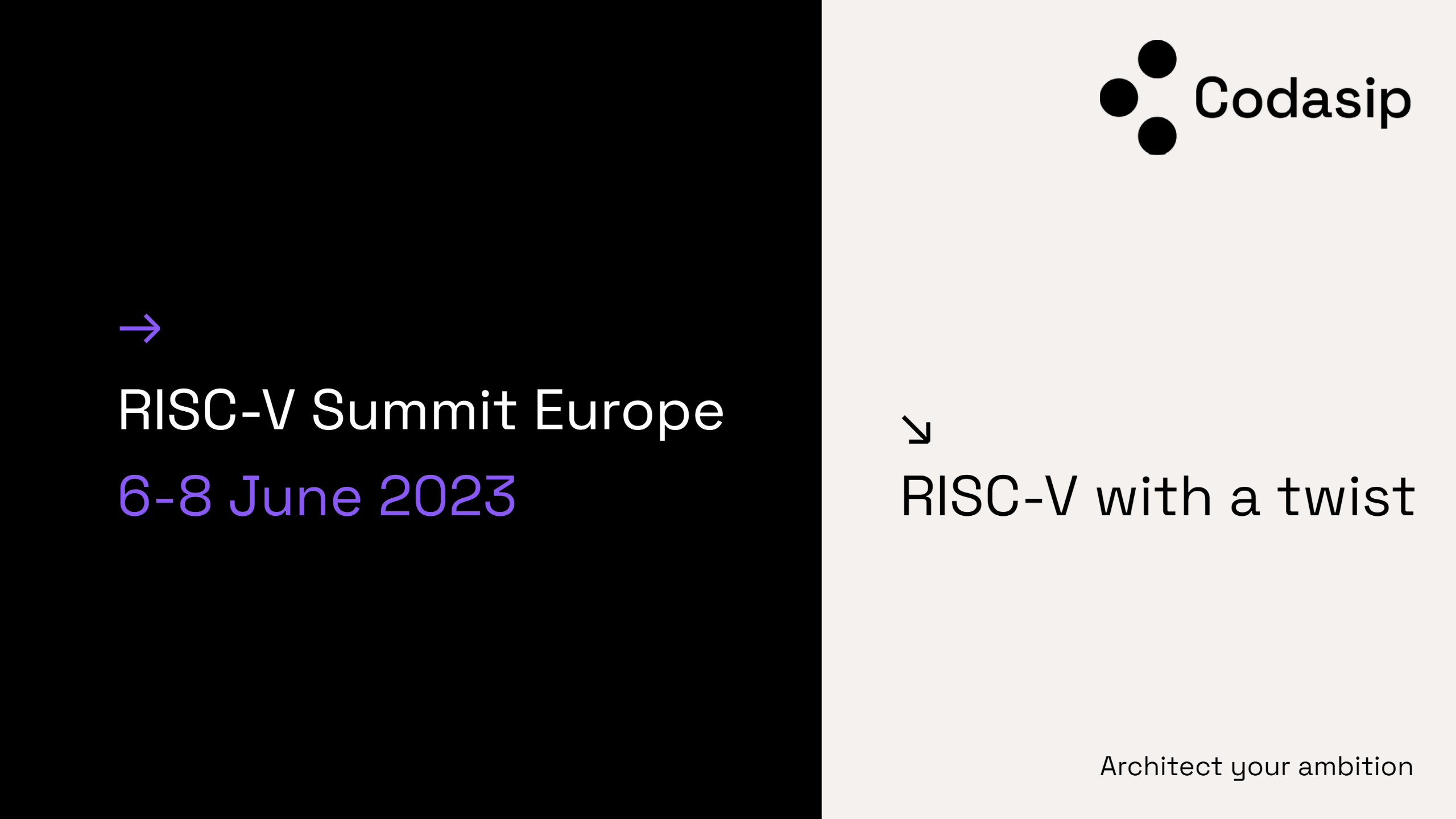 Risc V Summit Europe Codasip