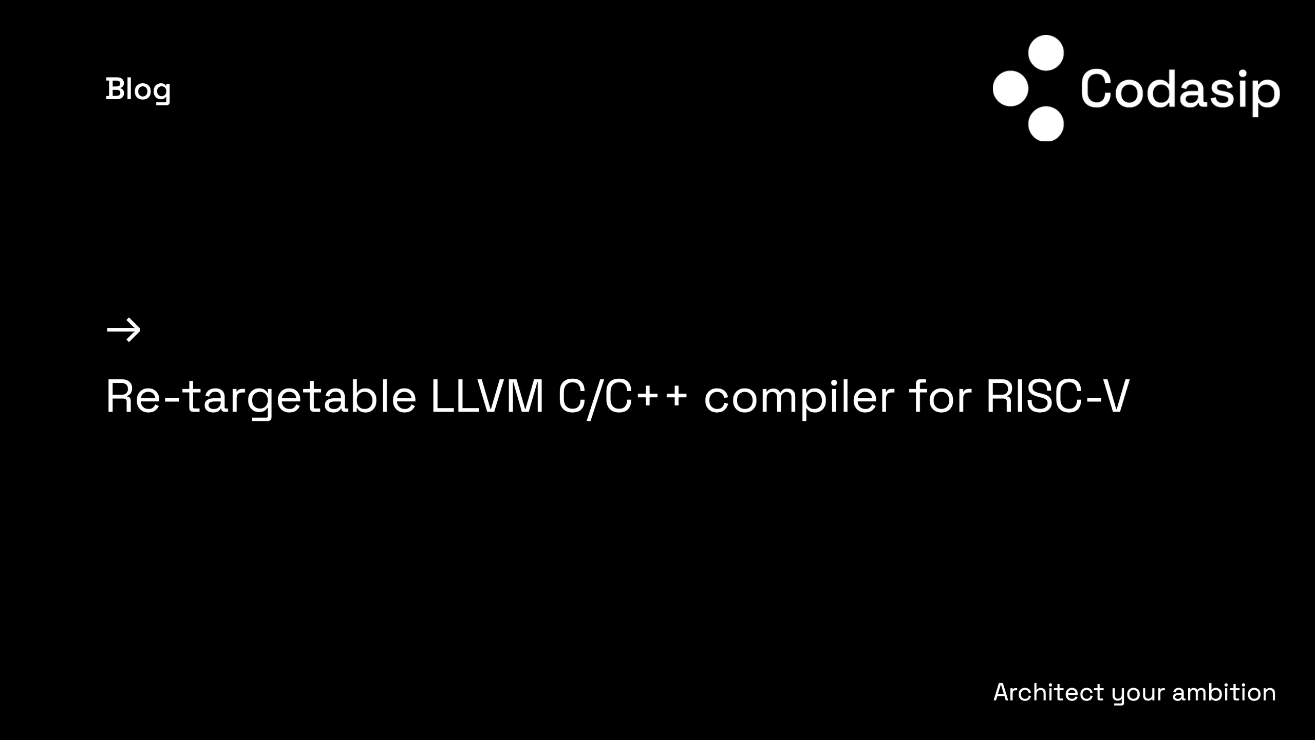 Re Targetable Llvm Cc Compiler For Risc V Codasip