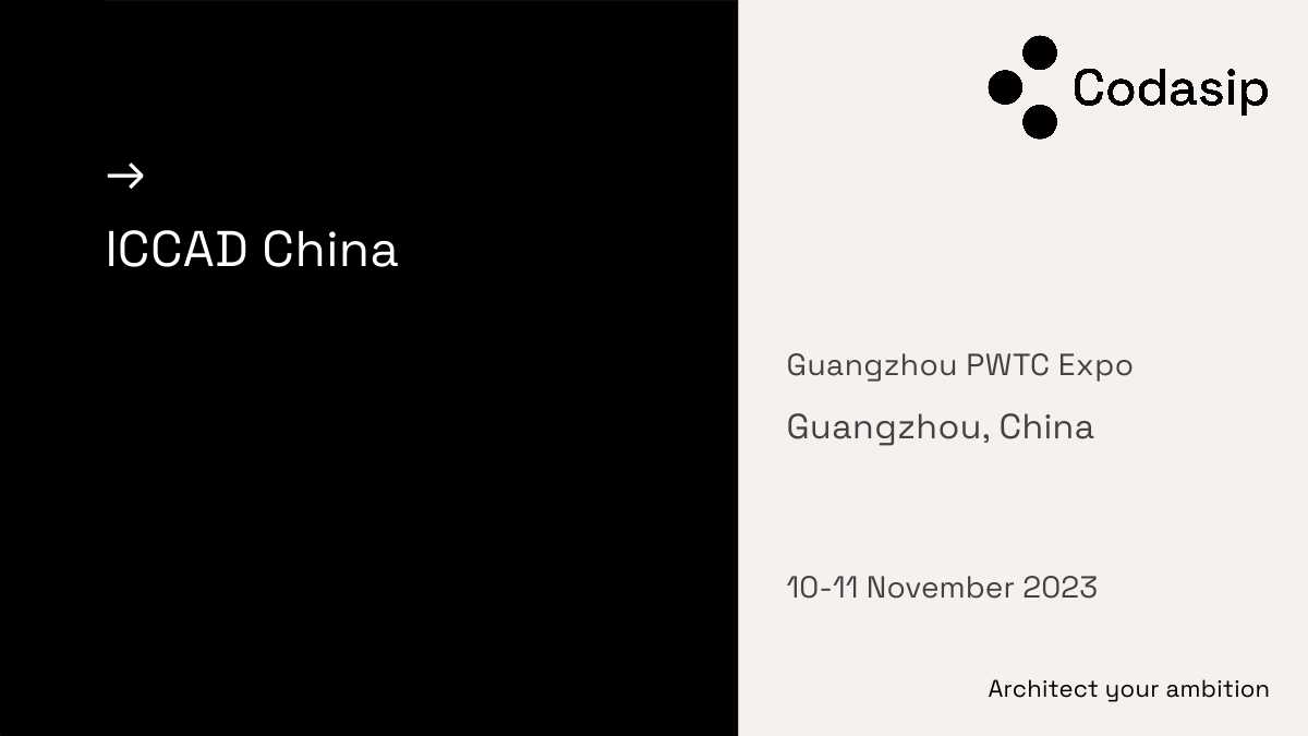 ICCAD China - Codasip