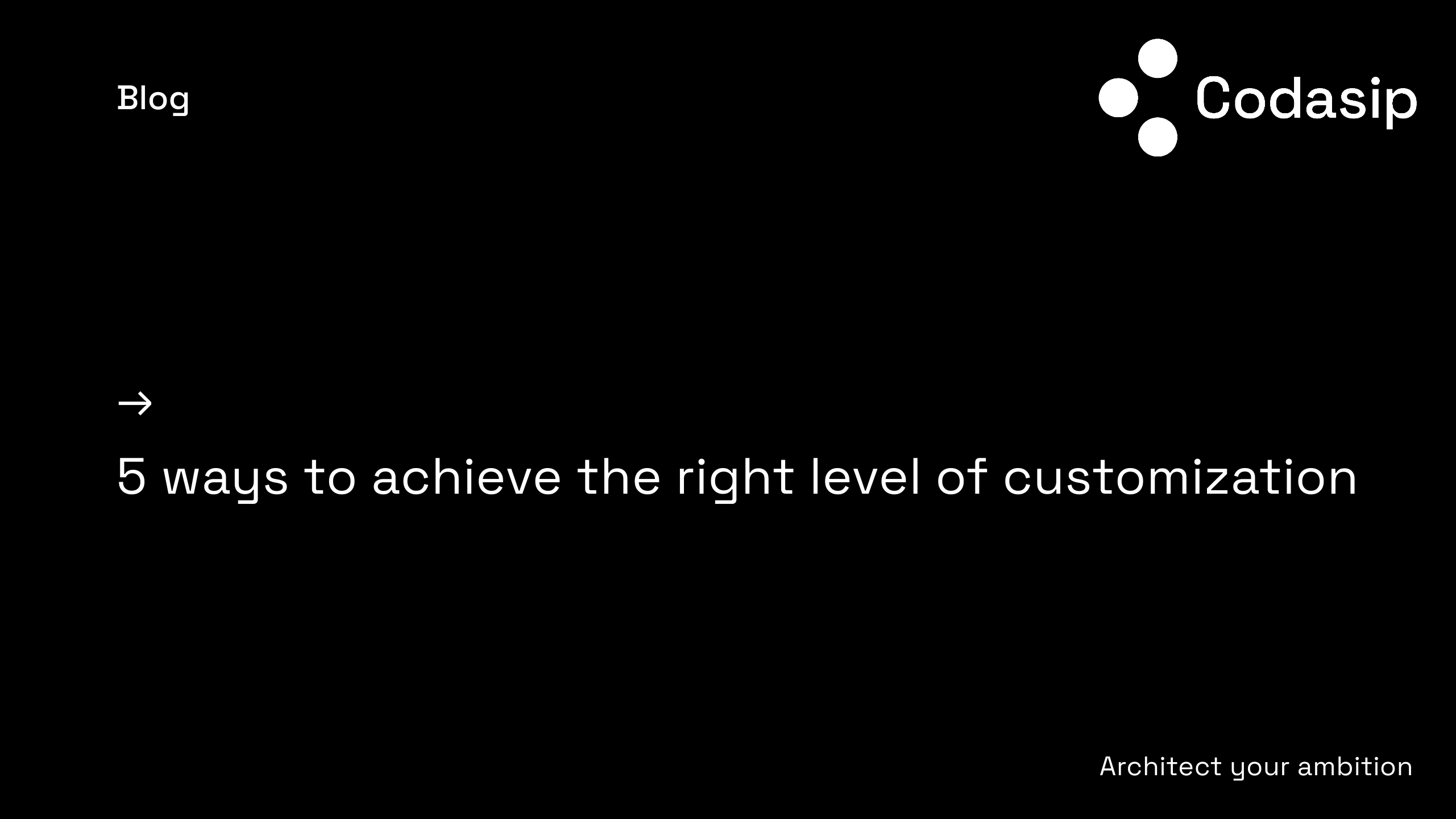 5 Ways To Achieve The Right Level Of Customization Codasip 