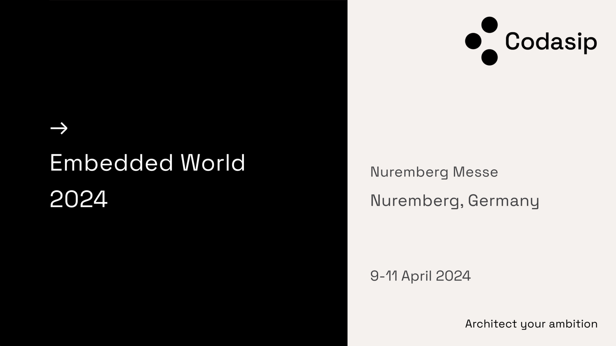 Embedded World 2024 - Codasip