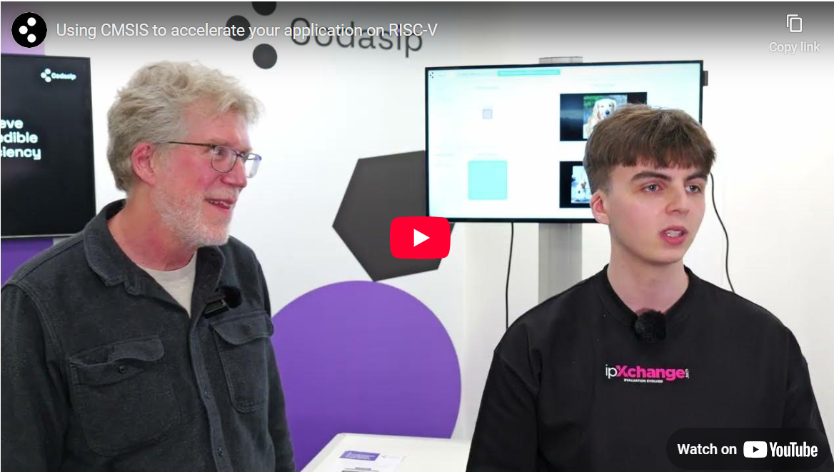 Using CMSIS to accelerate your application on RISC-V - Codasip